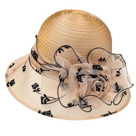 Womens Organza Kentucky Derby Hat Fascinators Bucket Bowler Hat For