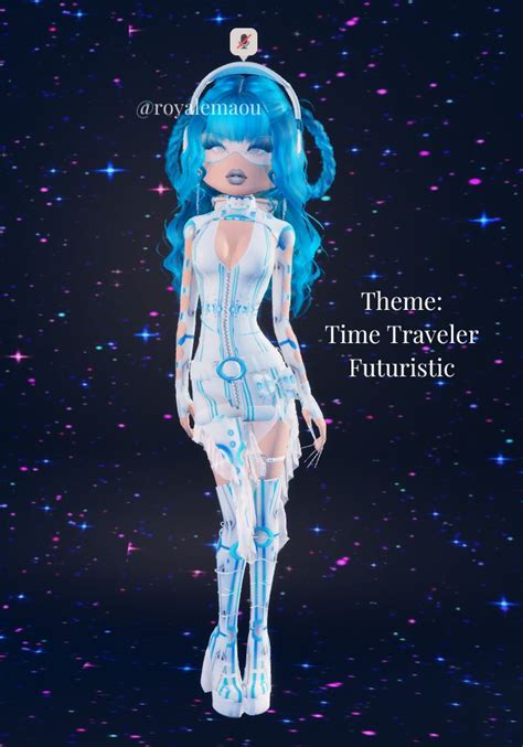 ⋆｡˚ Dti Time Traveler Futuristic Outfit Idea