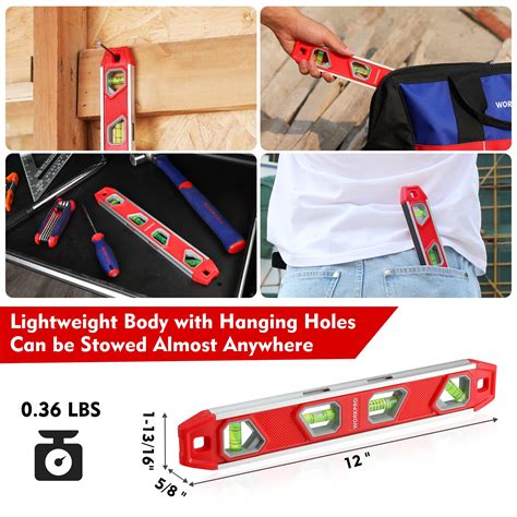 Workpro 12 Inch Torpedo Level Magnetic Small Leveler