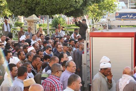 تشييع شهيد العريش في جنازة عسكرية ببني سويف صور المصري اليوم