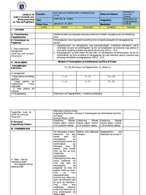 Final Esp Dll 10 Q2 Mod 4 Pdf