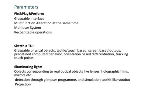 Ppt Tangible User Interfaces Powerpoint Presentation Free Download