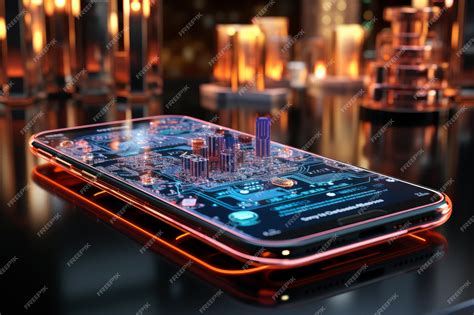 Premium Photo Futuristic Smartphone Of The Future With Augmented