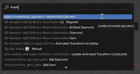 python i m trying to create a mandelbulb in blender 3 3 1 using the