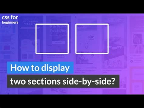 How To Display Two Sections Side By Side HTML CSS Beginners Garnatti One