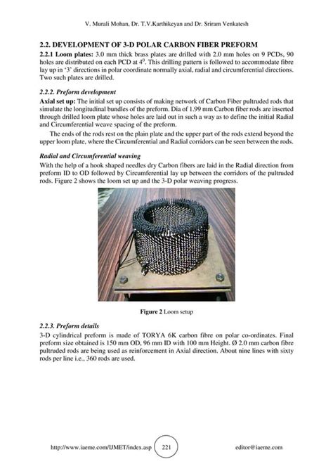 Performance Of 3 D Polar Weave Carbon Carbon Composites In High Thermal
