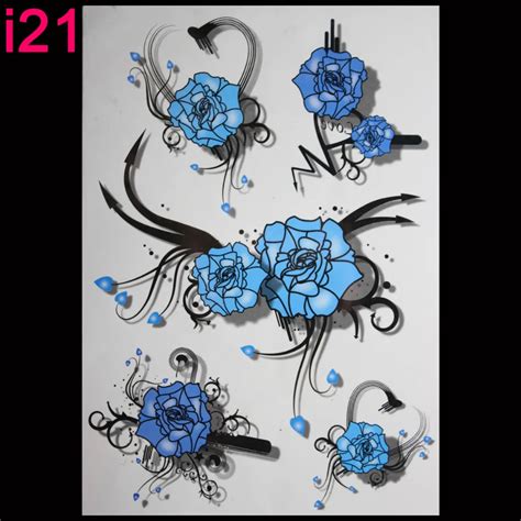 Temporary Tattoo 3d Tattoo Women Sex Products Rose Pattern Body Art