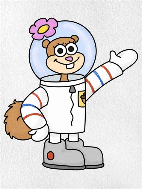 Sandy Cheeks Drawing Helloartsy