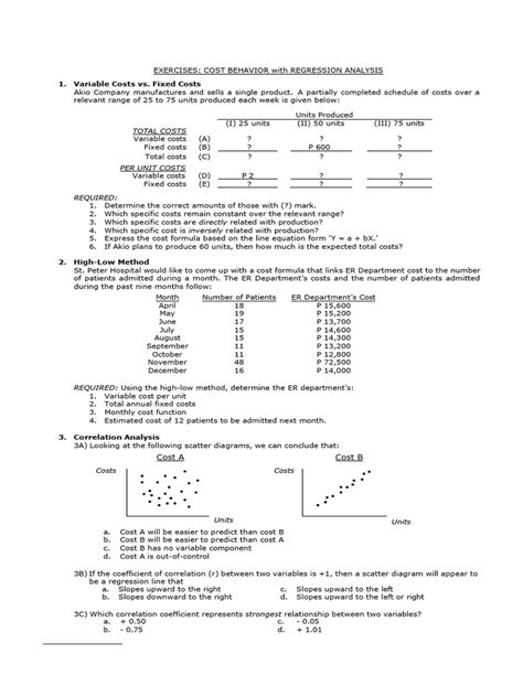 Ms 02 More Exercises Pdf Coefficient Of Determination Regression