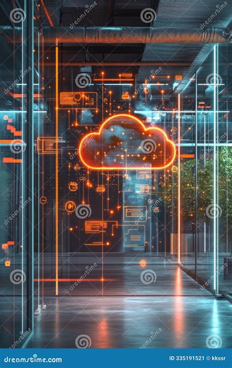 Cloud File Integration An Advanced Holographic Interface Showing Cloud File Integration