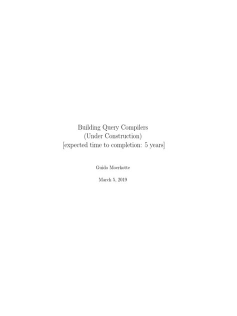 querycompiler pdf pdf mathematical optimization areas of computer