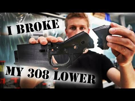 I Broke My 3d Printed Lr 308 Lower Receiver What I Learned