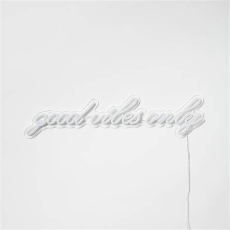 Good Vibes Only Neon Sign Dorm Essentials Hot Pink Dormify