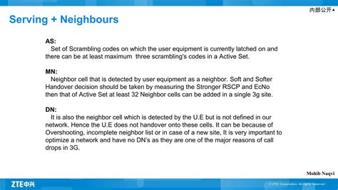 Wcdma Tems Parameters Investigation And Drive Testing Ppt