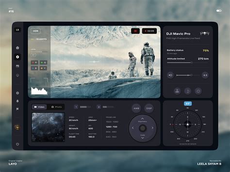 Day 16 Dji Mavic Pro Interface By Leela Shyam B On Dribbble
