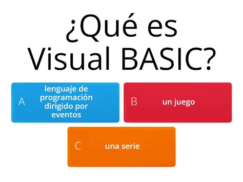 Visual Basic Cuestionario