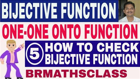 bijective function one one onto youtube