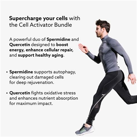 Cell Activator Bundle Spermidine And Quercetin Cellular Renewal