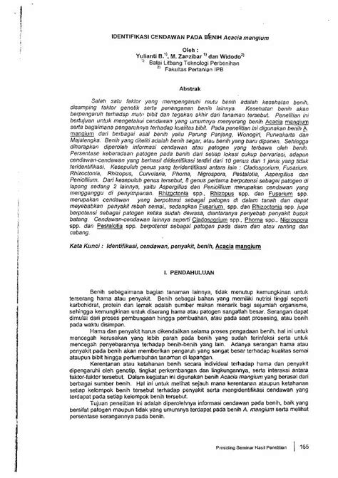 Pdf Identifikasi Cendawan Pada Benih Acacia Mangium Dokumen Tips