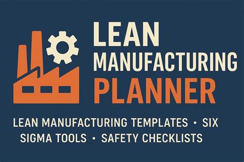 Lean Manufacturing And Six Sigma Digital Planner Bundle Safety
