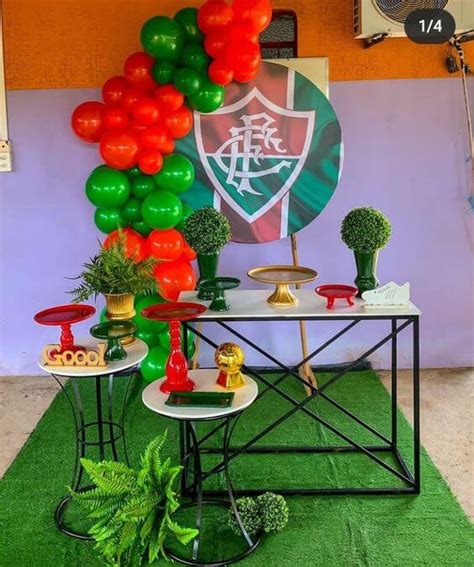 Festa do Fluminense 20 inspirações para os fãs do tricolor Bolo Guaraná