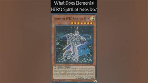 What Does Elemental Hero Spirit Of Neos Do Youtube