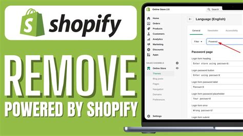HOW TO REMOVE POWERED BY SHOPIFY - YouTube