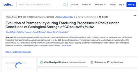 Evolution Of Permeability During Fracturing Processes In Rocks Under Conditions Of Geological