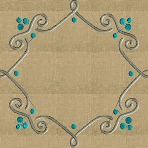 Squiggle Scroll Font Frame Monogram Design Font Not Included EMBROIDERY DESIGN FILE Instant