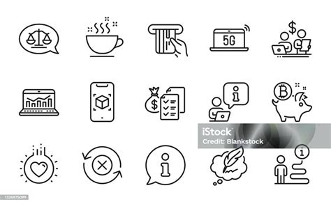 Ensemble Dicônes Métier Icône Incluse Comme Réalité Augmentée Tasse De