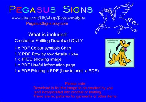 Snoopy Dog Crochet And Knitting Chart Only Pdfjpeg Files Retro Cartoon