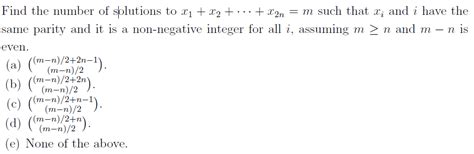 Solved Find The Number Of Solutions To X1 X2 22n Chegg
