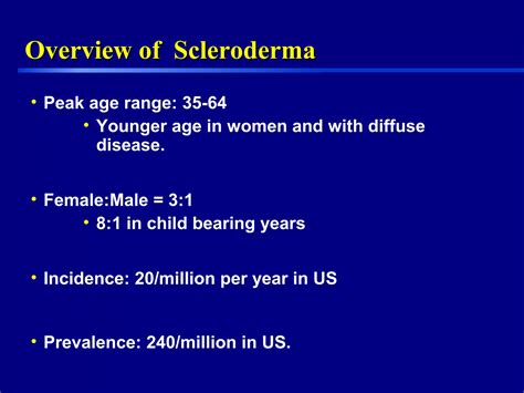 Overview Of Scleroderma Ppt