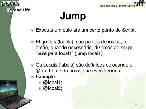 PPT LSL Linden Scripting Language Trabalhando Scripts Parte 1