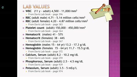 Lab Values Youtube