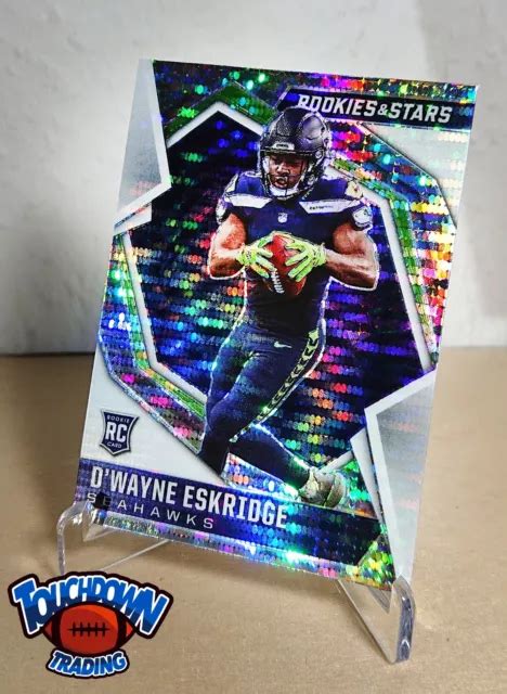 2021 PANINI ROOKIES Stars D WAYNE ESKRIDGE RC Rookie Pulsar Argento