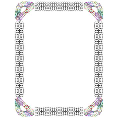 Spirograph Border Free Svg