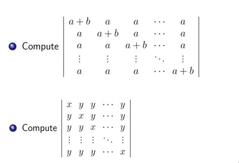 Solved Give A Formula For The Determinant We Need To
