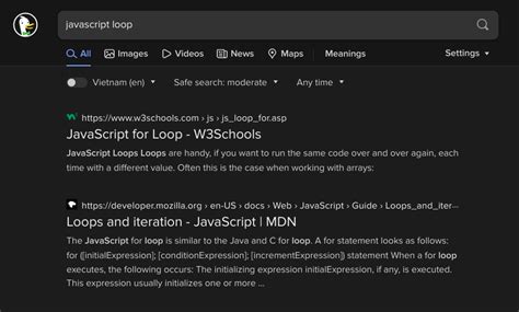 code grepper does not work with duckduckgo does it support these kinds