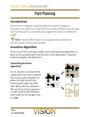 Optimum Path Planning Algorithms For Autonomous Navigation Course Hero