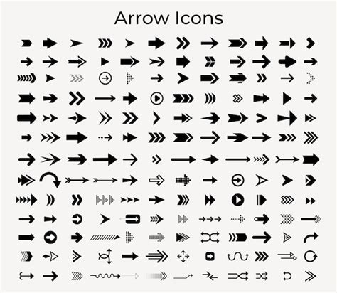 Kostenloses Vektor Pfeil Icon Set Premium Vektor