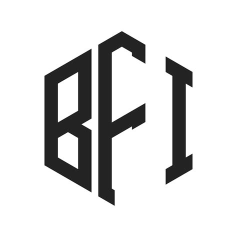 Premium Vector Bfi Logo Design Initial Letter Bfi Monogram Logo Using