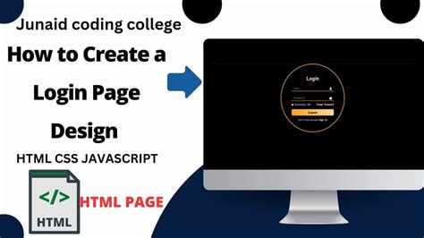 How To Create A Login Page Design Using Html And Css Youtube