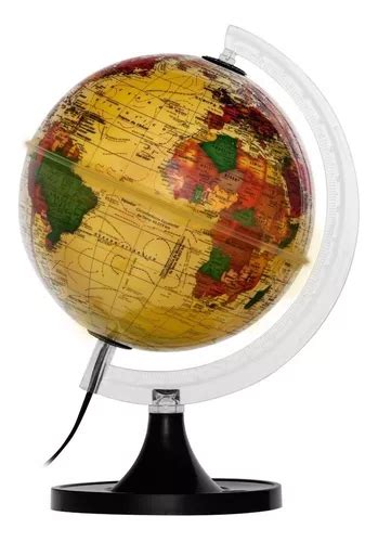 Globo Terrestre Político Mapa Mundi 21cm Luminoso Led à venda em São