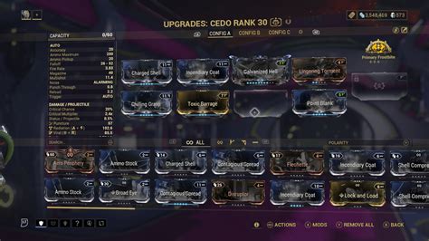 Help With Cedo Build Rwarframe