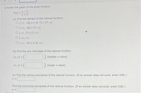 solved consider the graph of the given function f x x 6x−7