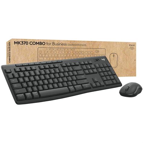 Logitech Mk370 Wirless Keyboard And Mouse Combo For Business Graphite Brown Box Canada