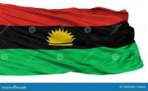 Biafra Flag Isolated On White Stock Illustration Illustration Of