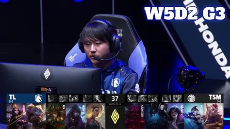 Tl Vs Tsm Week 5 Day 2 S13 Lcs Summer 2023 Team Liquid Vs Tsm W5d2