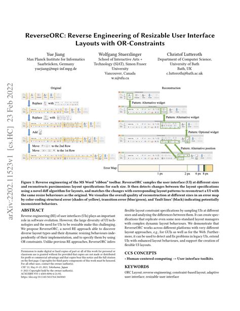 Pdf Reverseorc Reverse Engineering Of Resizable User Interface